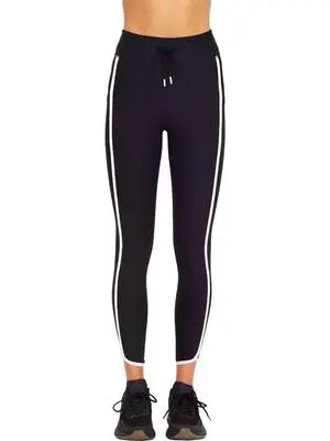 The Upside Sol Side-stripe Leggings - Black