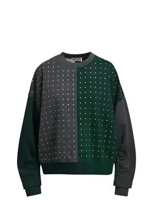 Essentiel Antwerp Koldi Rhinestone-embellished Sweatshirt - Green