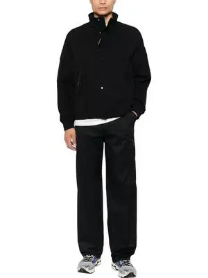 C.P. COMPANY Metro-Tek Logo-Patch Hooded Jacket Black