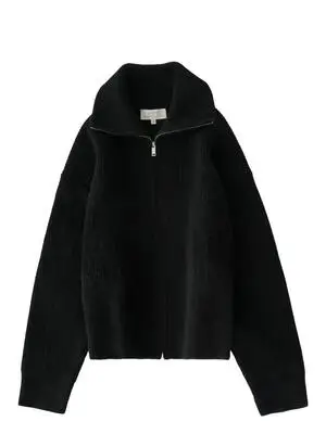 Studio Nicholson Sandos Ribbed-knit Cardigan - Black
