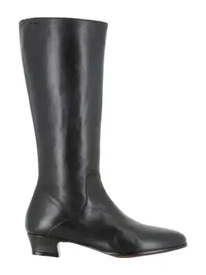 ALEXANDER HOTTO Leather Knee-high Boots - Black