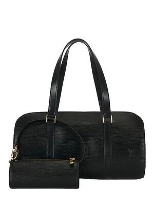 FWRD RENEW Louis Vuitton Epi Soufflot Handbag - Black
