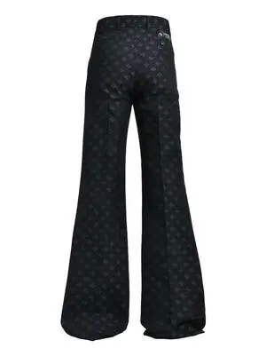 Amiri Ma Quad Jacquard Flared Trousers - Black