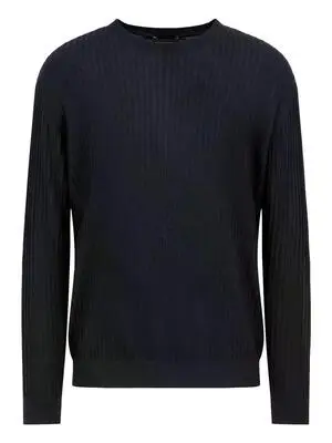 Emporio Armani Ribbed-knit Sweater - Blue