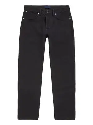 Stone Island Garment-dyed Straight Jeans - Black