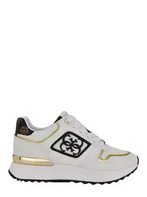Guess Koyaa 4g Logo-patch Sneakers - White