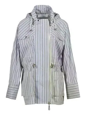 Rabanne Striped Drawstring Jacket - Blue