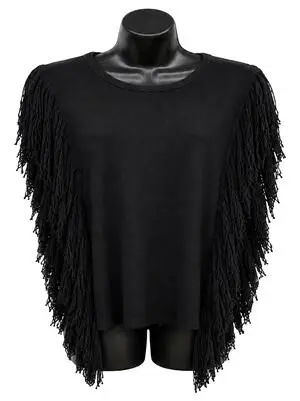 BELLA SOUL Fringe Dress - Black