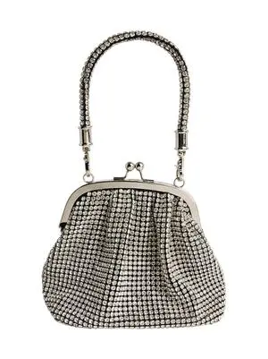 DAVID CHARLES Embellished Top-handle Bag - Silver