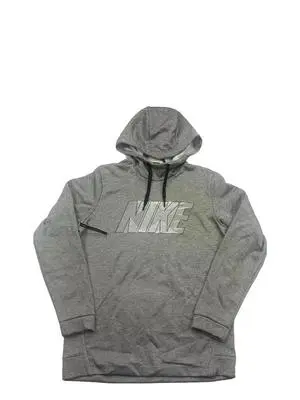 Nike Logo-print Drawstring Hoodie - Grey