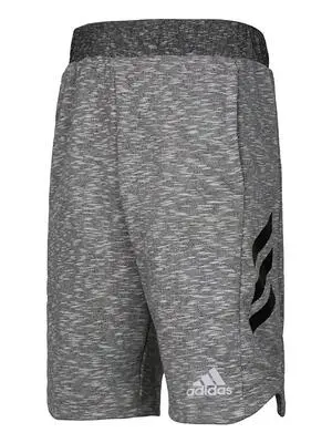 Adidas Logo-print Shorts - Grey