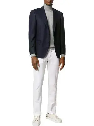 Canali Single-breasted Blazer - Blue