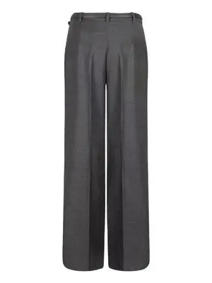 MAX MARA Max Mara Belted Pleated Flannel Trousers