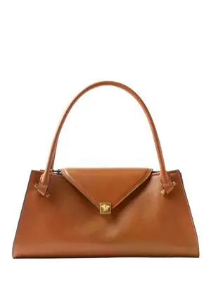 Versace Severine Leather Shoulder Bag - Brown