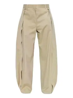 Loewe Draped Wide-leg Trousers - Neutrals