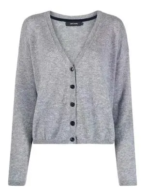 LISA YANG Lisa Yang Grey Cashmere V-Neck Cardigan