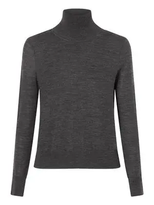 NILI LOTAN Larkin Cashmere Turtleneck Sweater - Gray