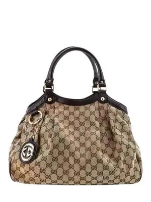 Gucci Sukey Gg Canvas Medium Tote Bag - Brown