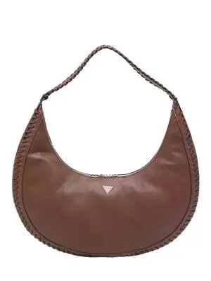Guess Whipstitch Trim Shoulder Bag - Brown