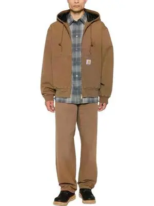 Carhartt Work In Progress Og Active Hooded Jacket Brown