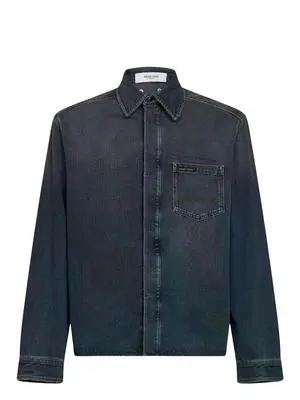 GOLDEN GOOSE Star-detail Denim Shirt - Blue