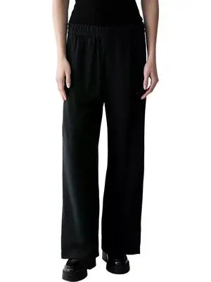 Adidas Leopard Print Stripe Track Pants Black