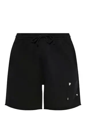 Palm Angels Logo-patch Drawstring Shorts - Black