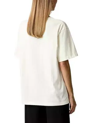 Pinko Love Birds Logo Print Cotton T-shirt - Neutrals