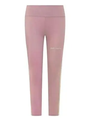 Palm Angels Logo-print Side-stripe Leggings - Pink