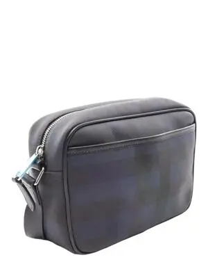 BURBERRY Burberry Leather Check Pattern Shoulder Bag
