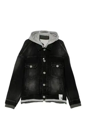 Mihara Yasuhiro Triple Layered Denim Jacket - Black