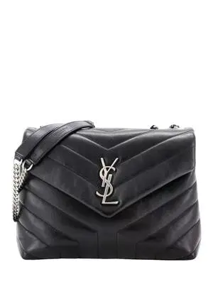 SAINT LAURENT Saint Laurent Loulou Matelassé Chevron Leather Small Shoulder Bag