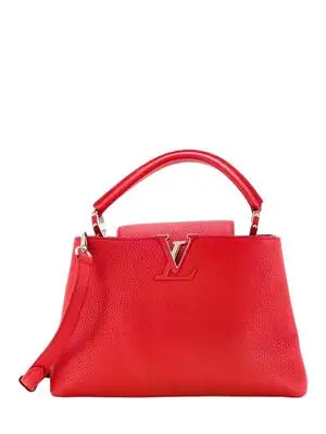 LOUIS VUITTON Capucines Satchel Pm Bag - Red