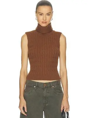 NONCHALANT LABEL Jodie Knit Top - Brown