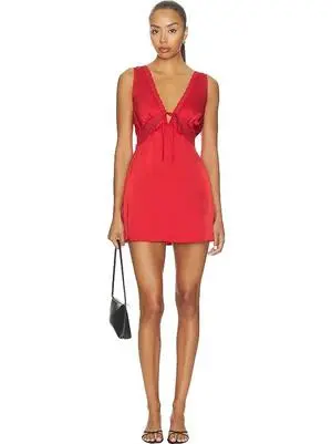 MORE TO COME Shannon Mini Dress In . Also - Red