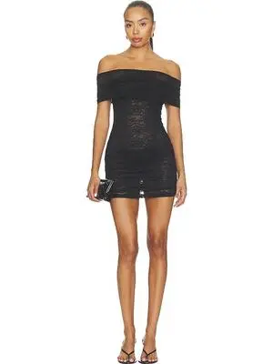 Superdown Oddette Off Shoulder Mini Dress - Black