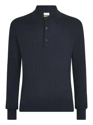 Oliver Peoples Organic Cotton Pablo Polo Shirt - Navy