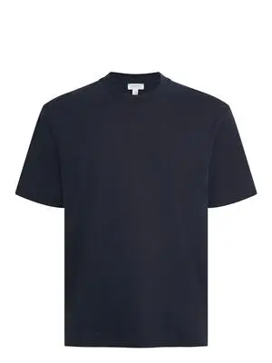 Sunspel Supima Cotton Heavyweight T-shirt - Navy