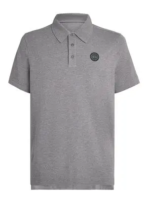 CANADA GOOSE Organic Cotton Beckley Black Disc Polo Shirt