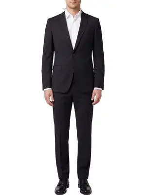 Dolce & Gabbana Two-button Single-breasted Suit In Stretch Virgin Wool - Black
