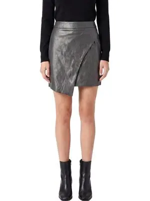 Federica Tosi Asymmetrical Wrap Skirt - Grey