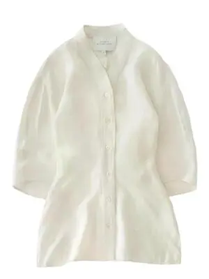 Studio Nicholson Studio Nicholson Asti Curved-Sleeve Blouse Neutrals