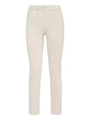 Brunello Cucinelli Mid-rise Skinny Jeans - Neutrals