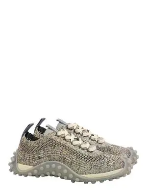 AMI Paris AMI Paris Knit Mirage Lace-Up Sneakers Neutrals
