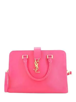 Saint Laurent Monogram Cabas Satchel - Pink