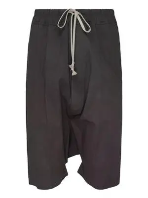 Rick Owens Dropped-crotch Drawstring Shorts - Grey