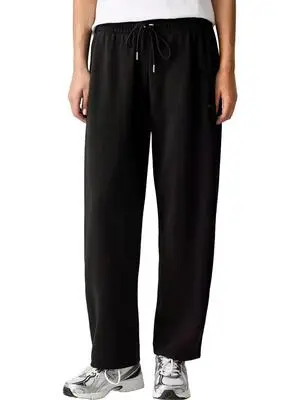 PUMA Logo-embroidered Drawstring Track Pants - Black
