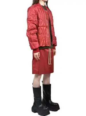 Moncler X Rick Owens Layered Kilt Shorts - Red