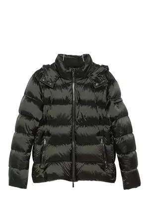 MOORER Quilted Hooded Jacket - Green