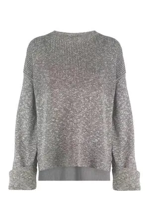 Off-White Diag-stripe Oversized Jumper - Grey